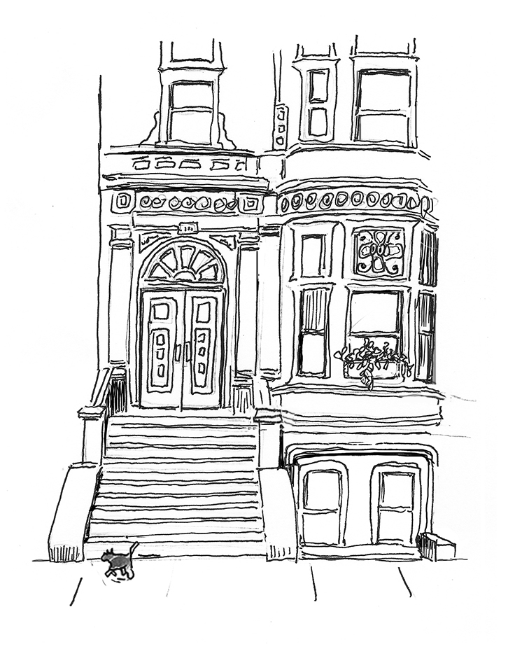 Brooklyn Heights Brownstone – Midgeworks Paintings & Illustrations